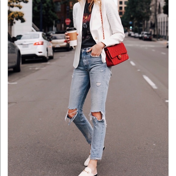 Gucci | Jackets & Coats | Gucci Dressy White Jacket | Poshmark